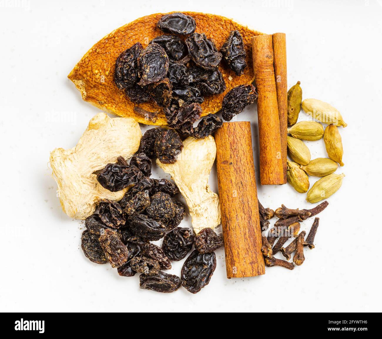 Plate dry spices on Cut Out Stock Images & Pictures - Alamy