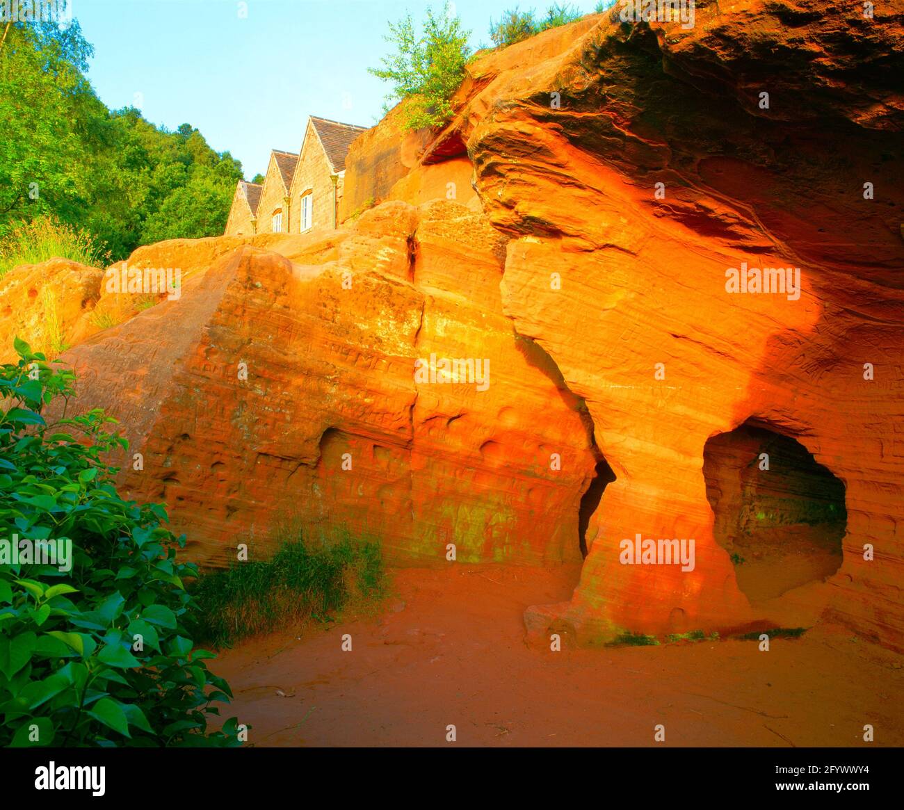 Rock caves kinver hi-res stock photography and images - Alamy