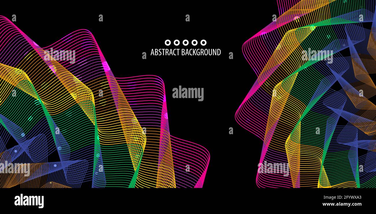 Abstract colorful background graphics template with blended multiple ...
