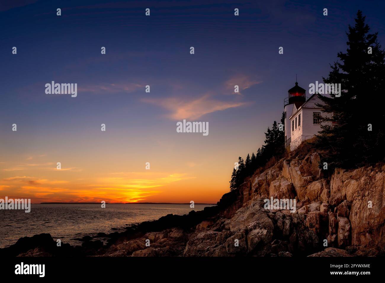 Bass Harbor Head Lighthouse is located on Mount Desert Island, within ...
