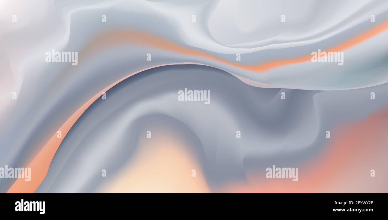 web header liquid background with orange and grey paint flow for banner ...