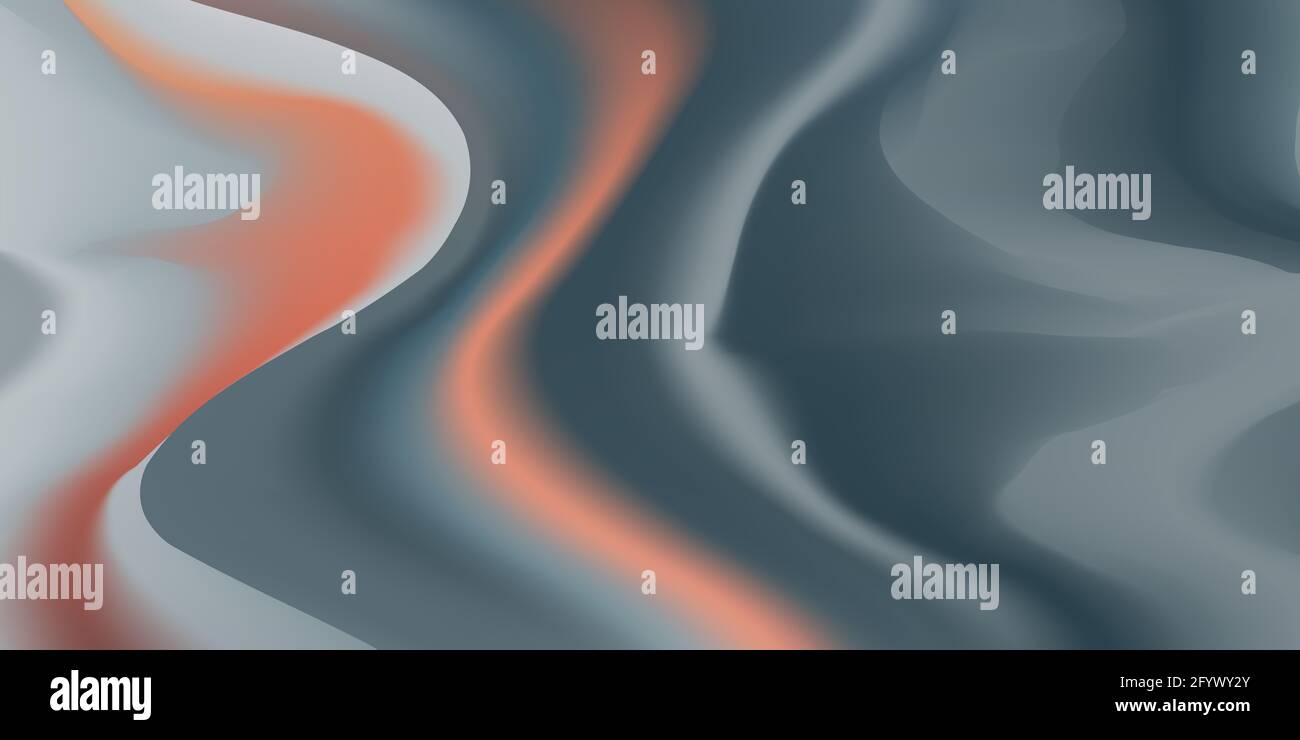 web header liquid background with orange and grey paint flow for banner ...