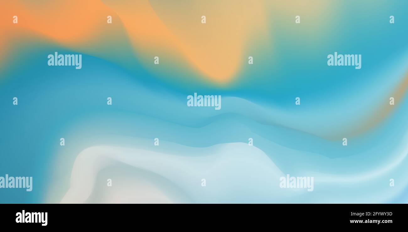 Web header design with blue and yellow liquid color flow for banner ...