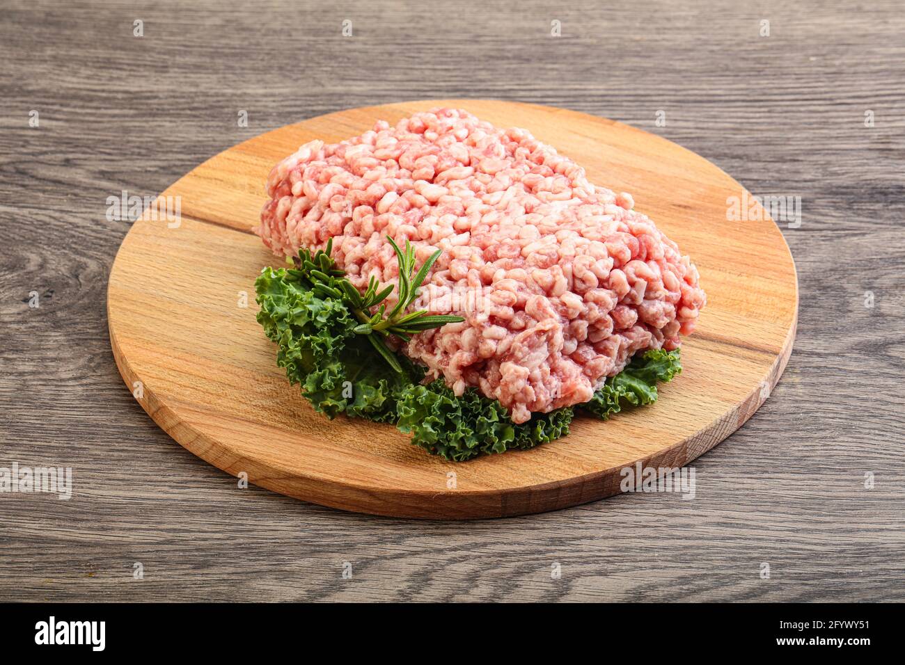 Raw fat pork minced meat for cooking Stock Photo - Alamy