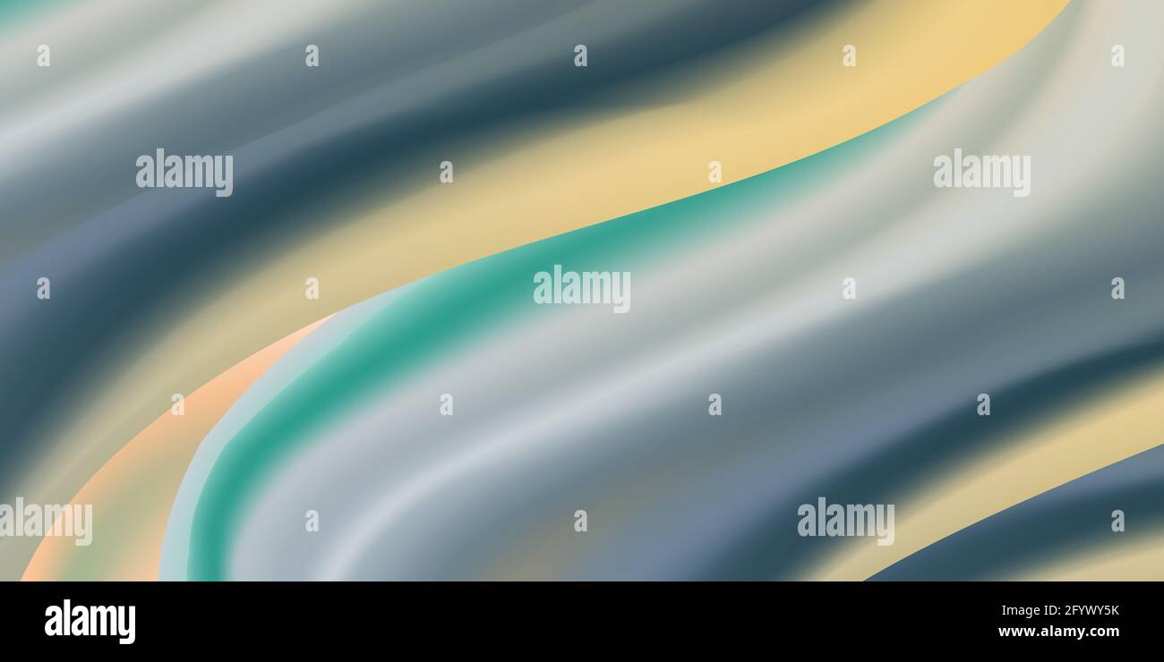 Liquid background with ash and yellow paint flow for brochure, banner ...