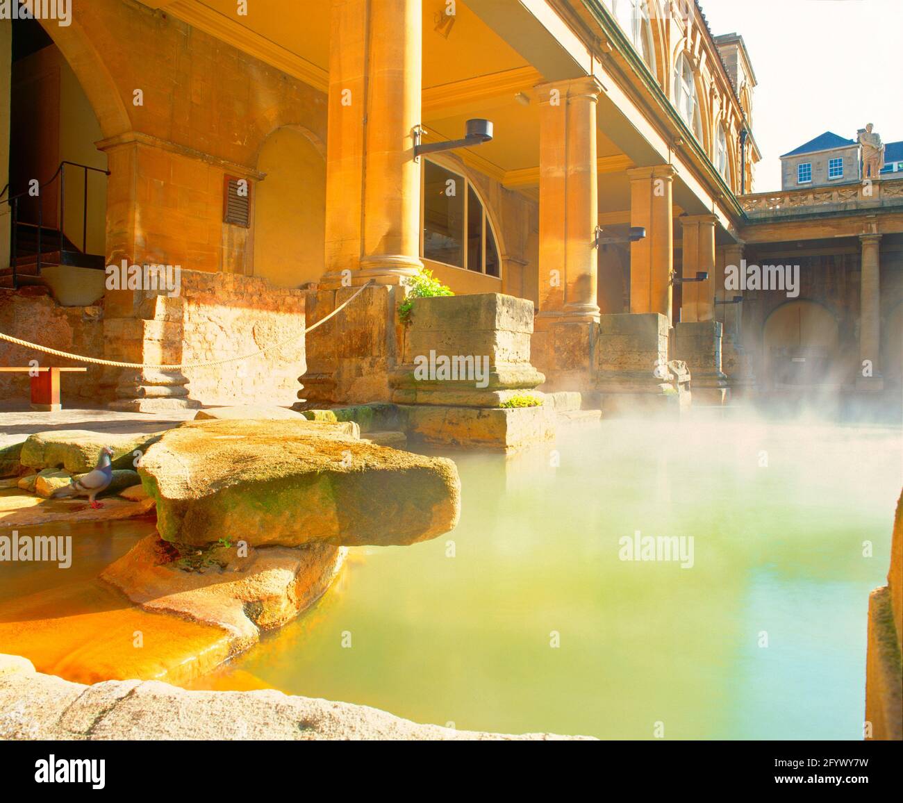UK, England, Bath, Roman Baths, with hot springs Stock Photo - Alamy