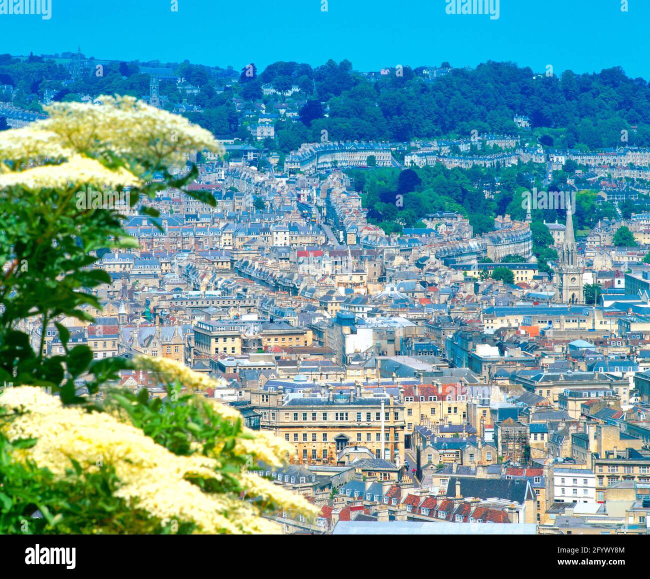 Aerial view of roman baths bath england hi-res stock photography and ...