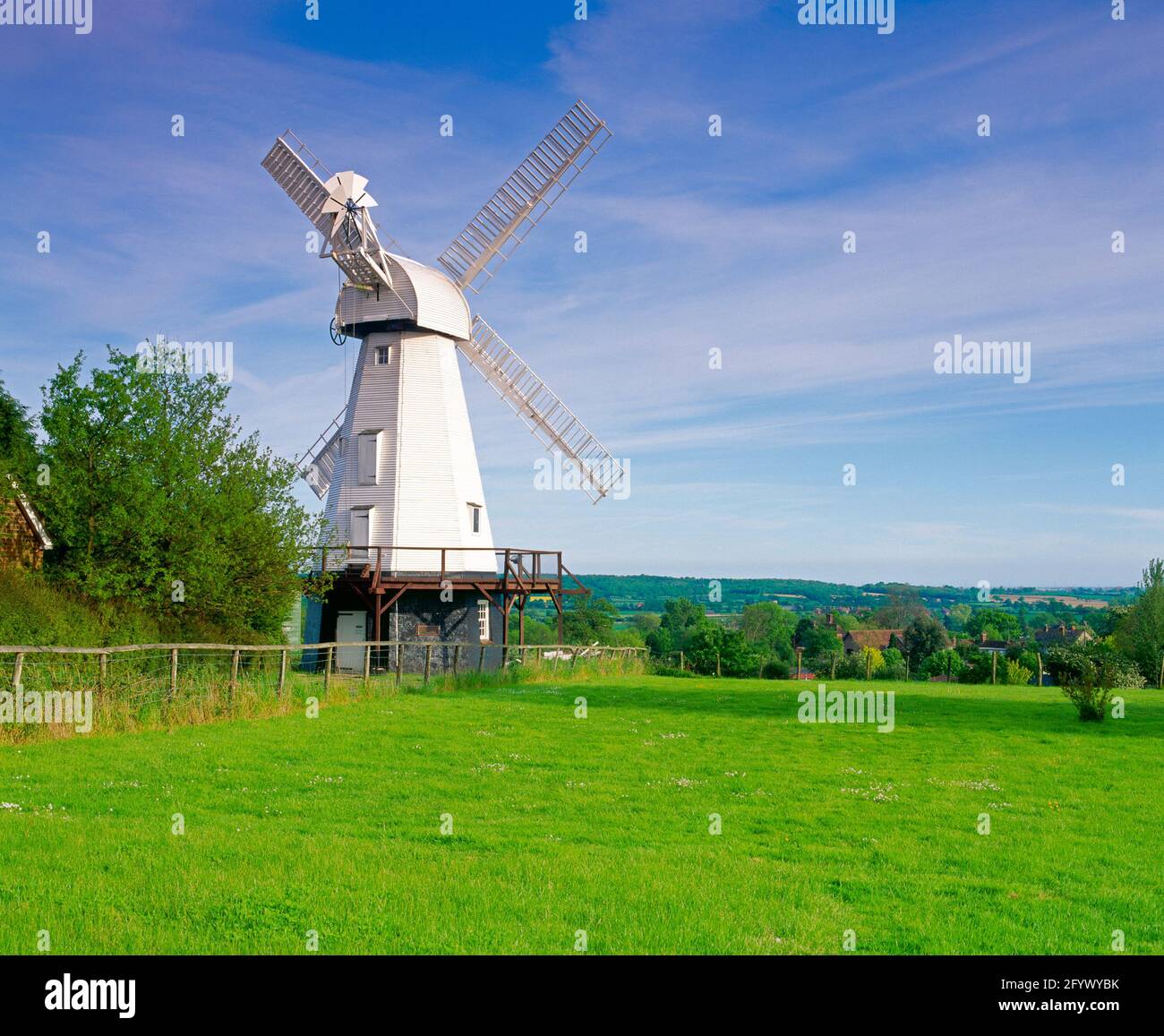 UK, England, Kent, Woodchurch, windmill, spring Stock Photo - Alamy