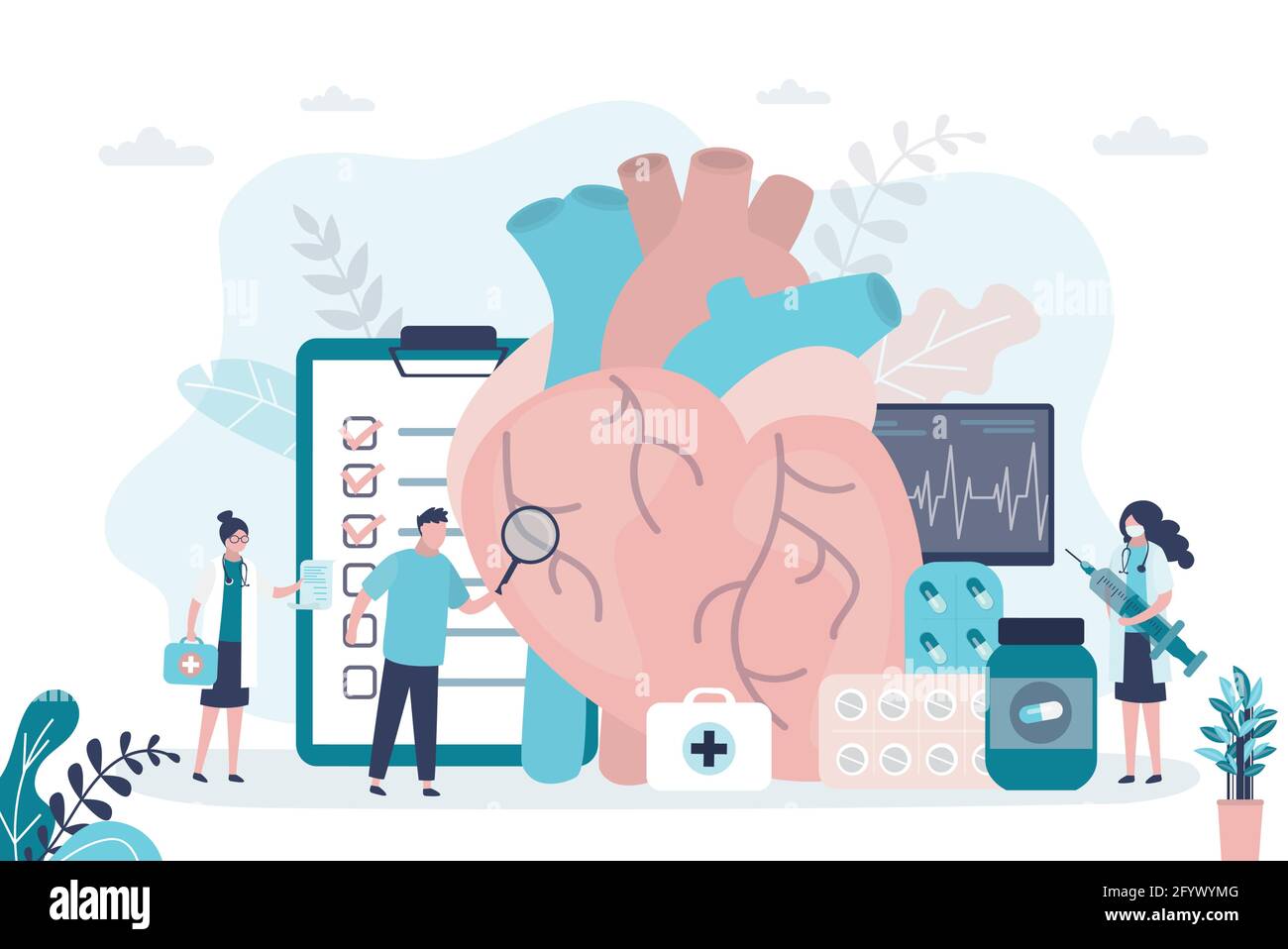 Cartoon character heart heart anatomy hi-res stock photography and ...