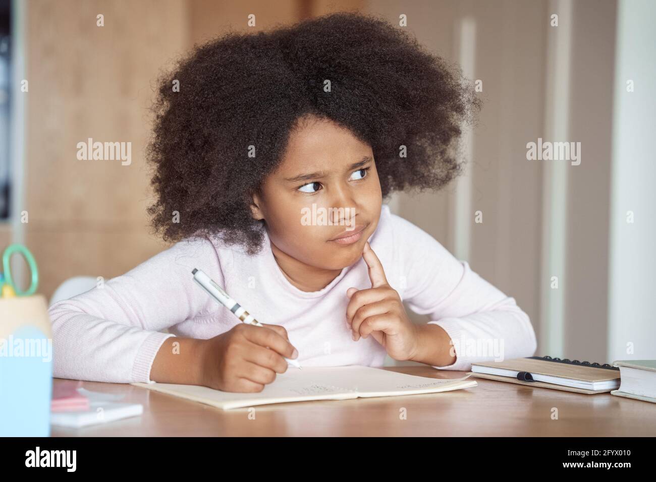 Thinking Little Girl