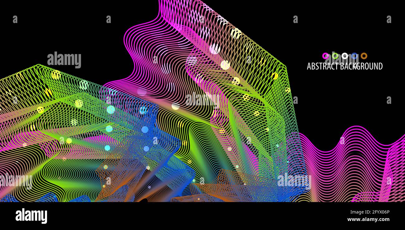 Abstract colorful background graphics template with blended multiple ...