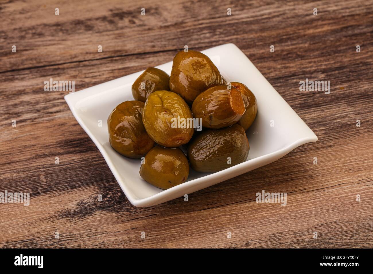 Marinated feijoa fruit in the bowl Stock Photo - Alamy