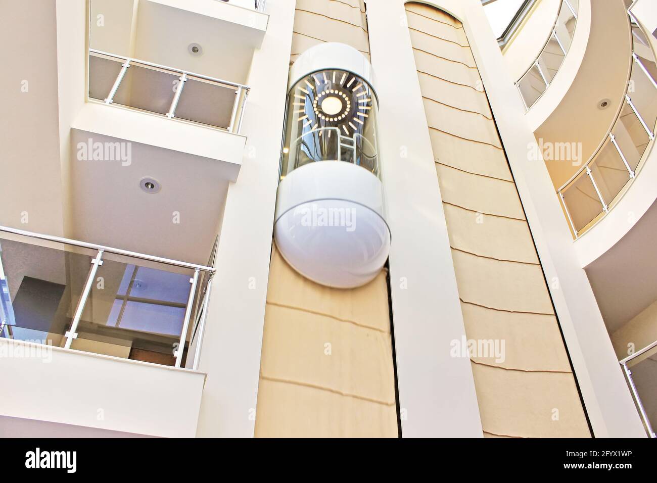 Modern elevator inside the building Stock Photo - Alamy