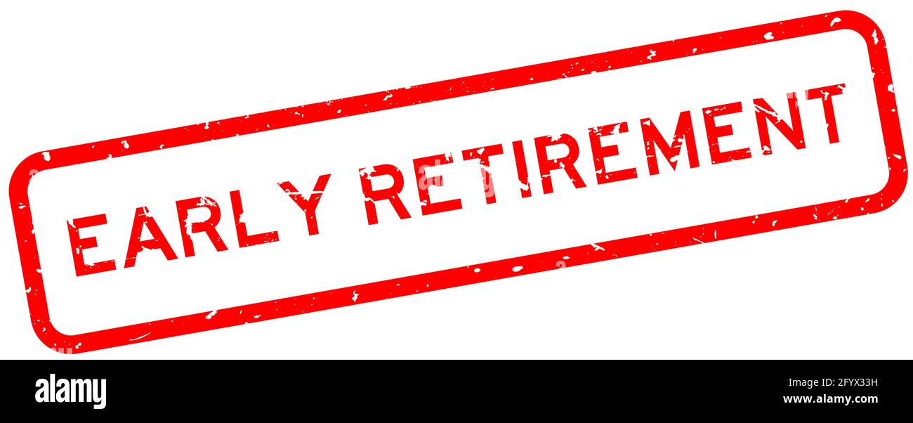 Grunge red early retirement word square rubber seal stamp on white background Stock Vector Image ...