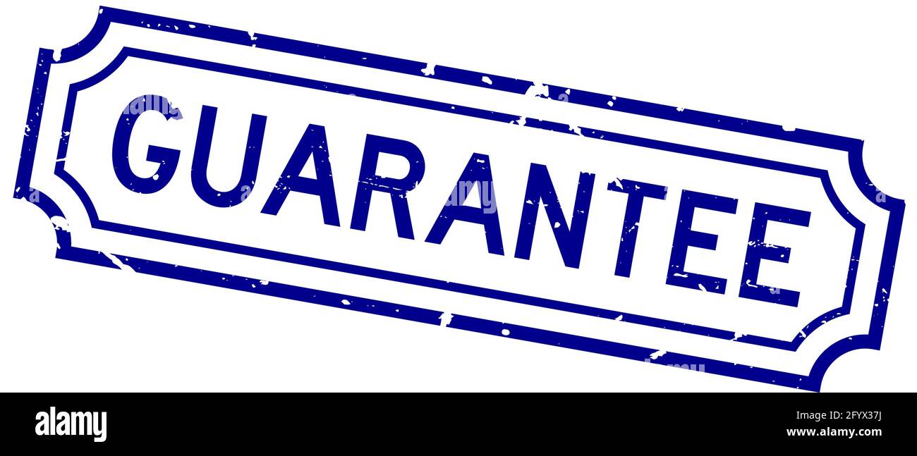 Grunge blue guarantee word square rubber seal stamp on white background Stock Vector Image & Art ...