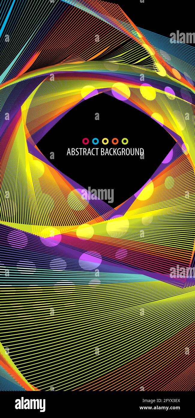Abstract colorful background graphics template with blended multiple ...