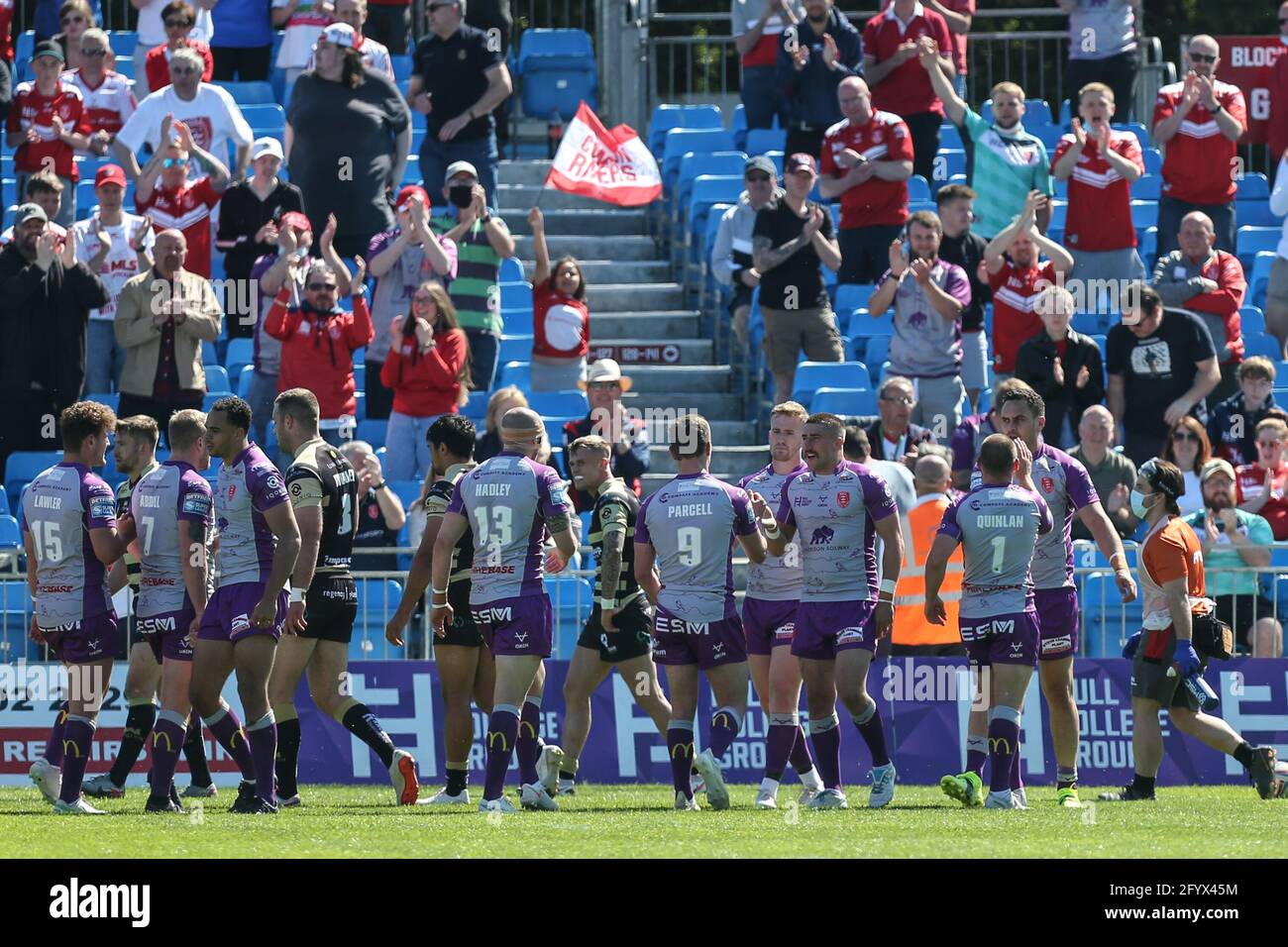 Greg Minikin (3) of Hull KR celebrates his try Stock Photo - Alamy