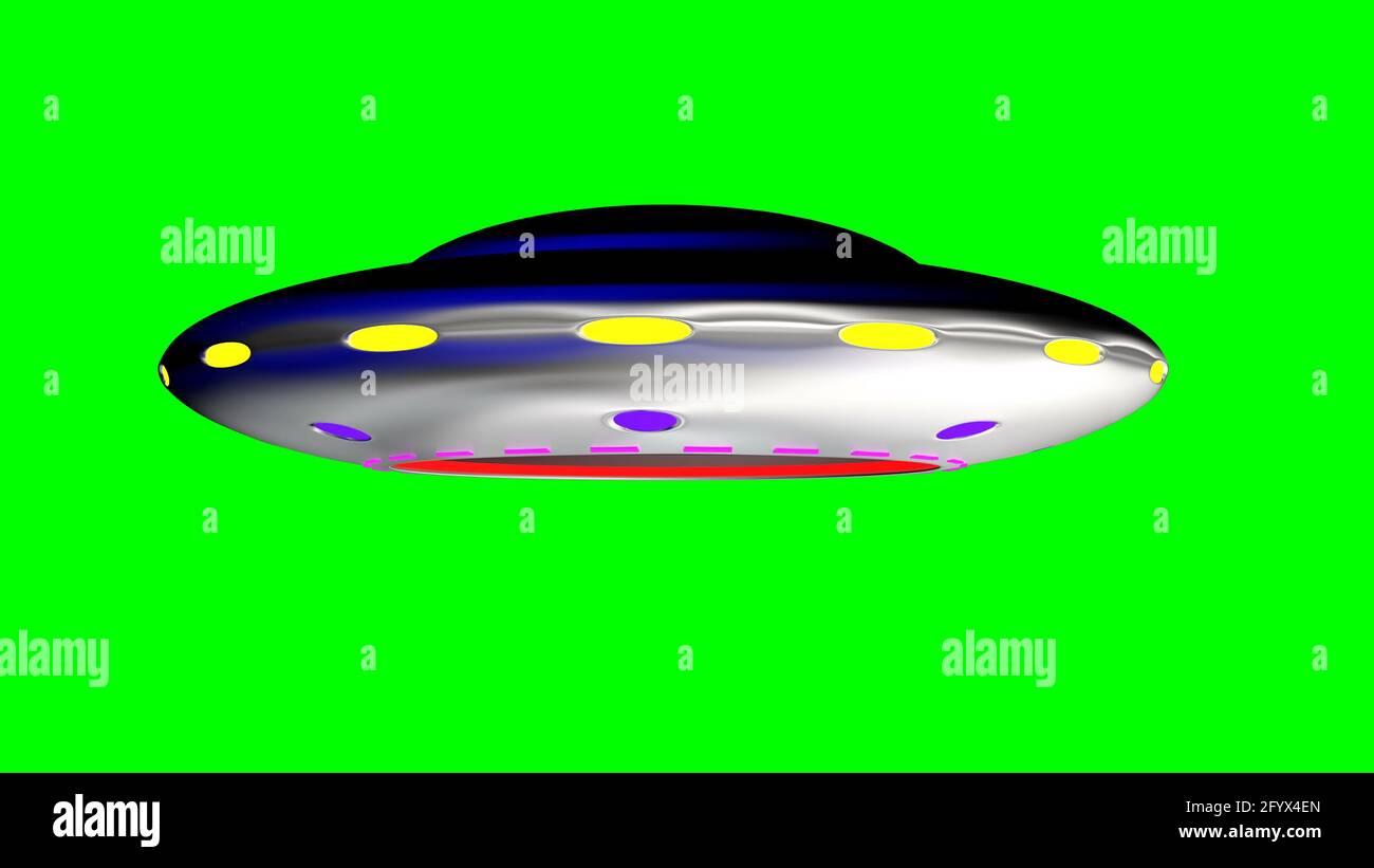 Rotating ufo saucer alien alpha hi-res stock photography and images - Alamy