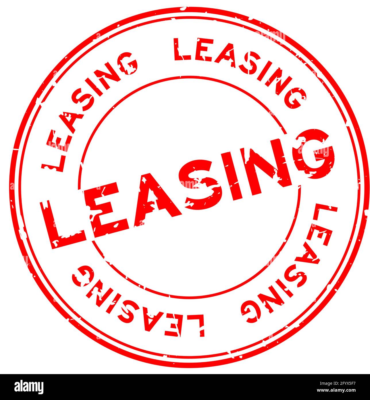 Grunge red leasing word round rubber seal stamp on white background Stock Vector Image & Art - Alamy