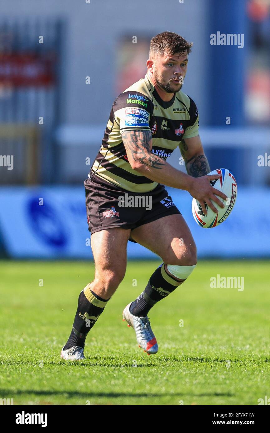 Liam Hood (9) of Leigh Centurions in action during the game Stock Photo ...