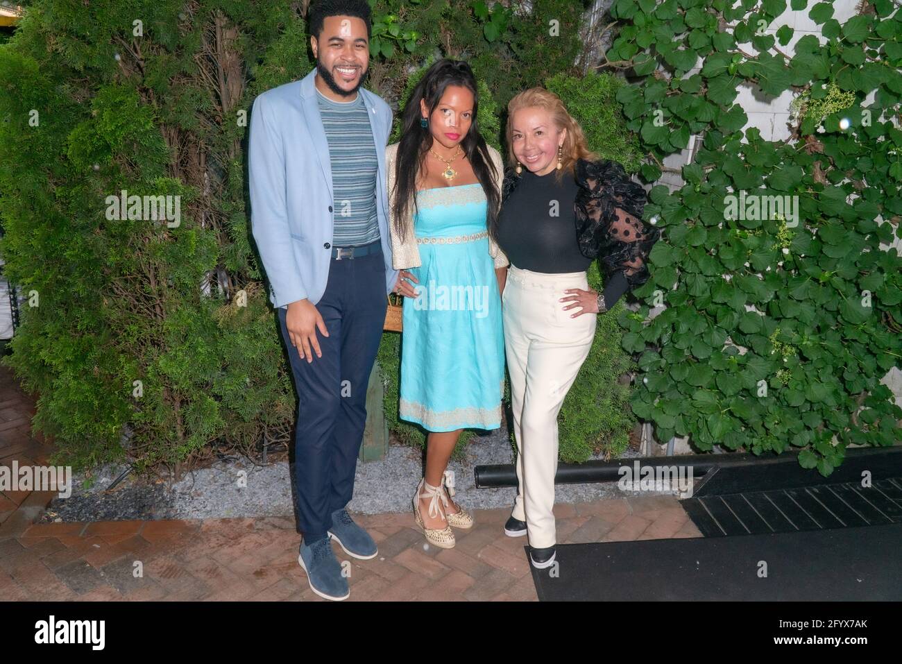 Tony Bowles, Rolise Rachel and Adele Nino attend Leesa Rowland release ...
