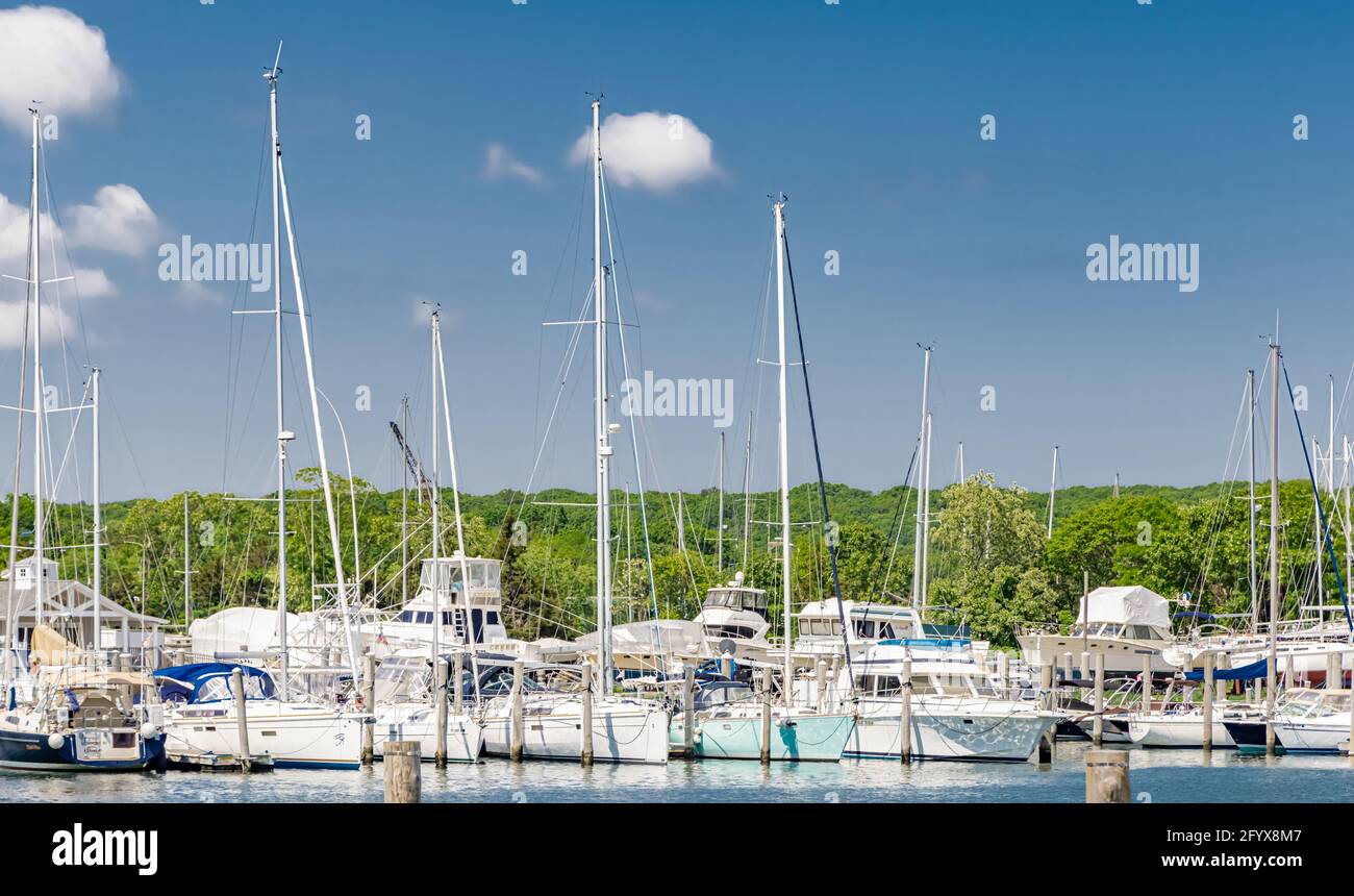 Three Mile Harbor, East Hampton, NY Stock Photo - Alamy