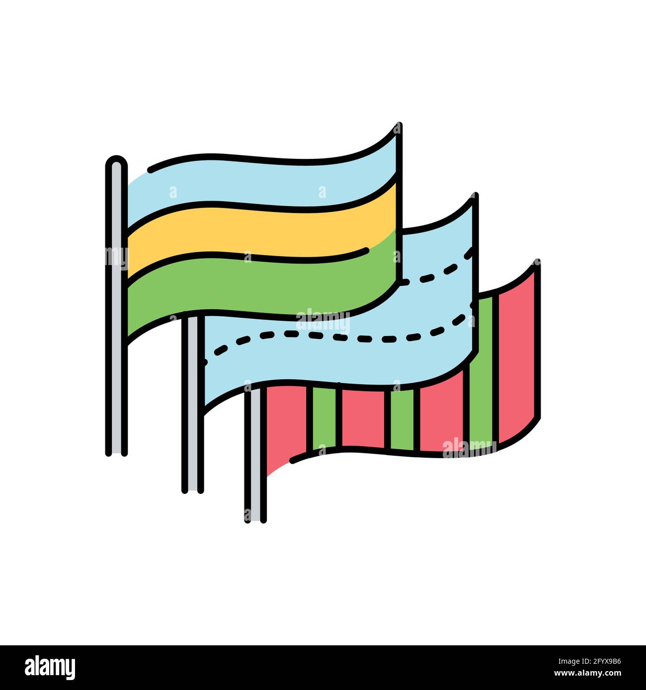 United organization sign. Sustainable Development Goals illustration ...