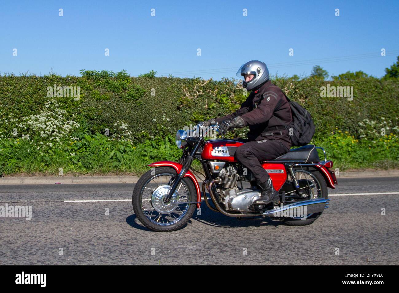 BSA Rocket III, BSA Rocket 3 motorcycle en-route to Capesthorne Hall ...
