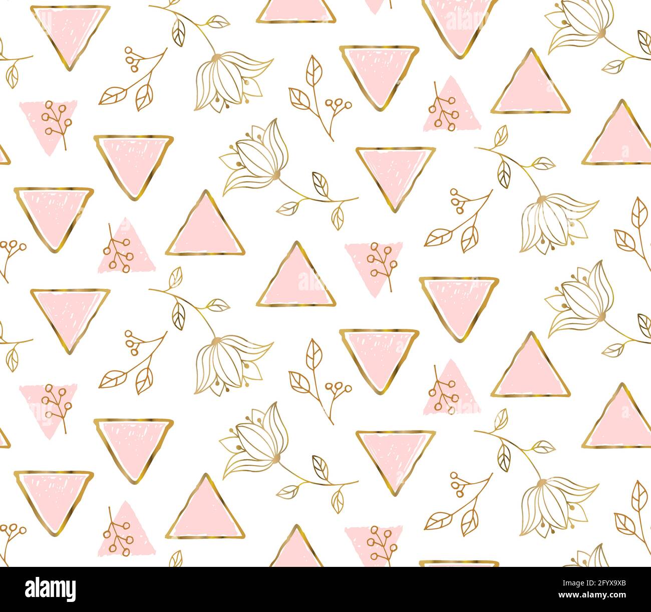 Triangle flower Stock Vector Images - Alamy