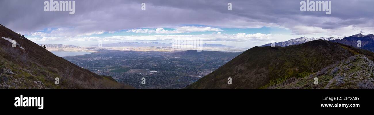 Rocky Mountains Wasatch Front landscape views foothills of Mt ...