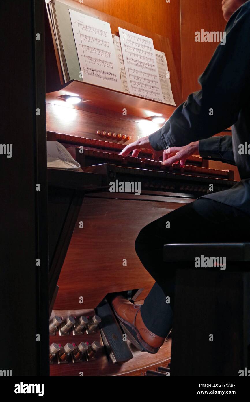 The German organist Johannes Skudlik in concert in Sacro Cuore church ...