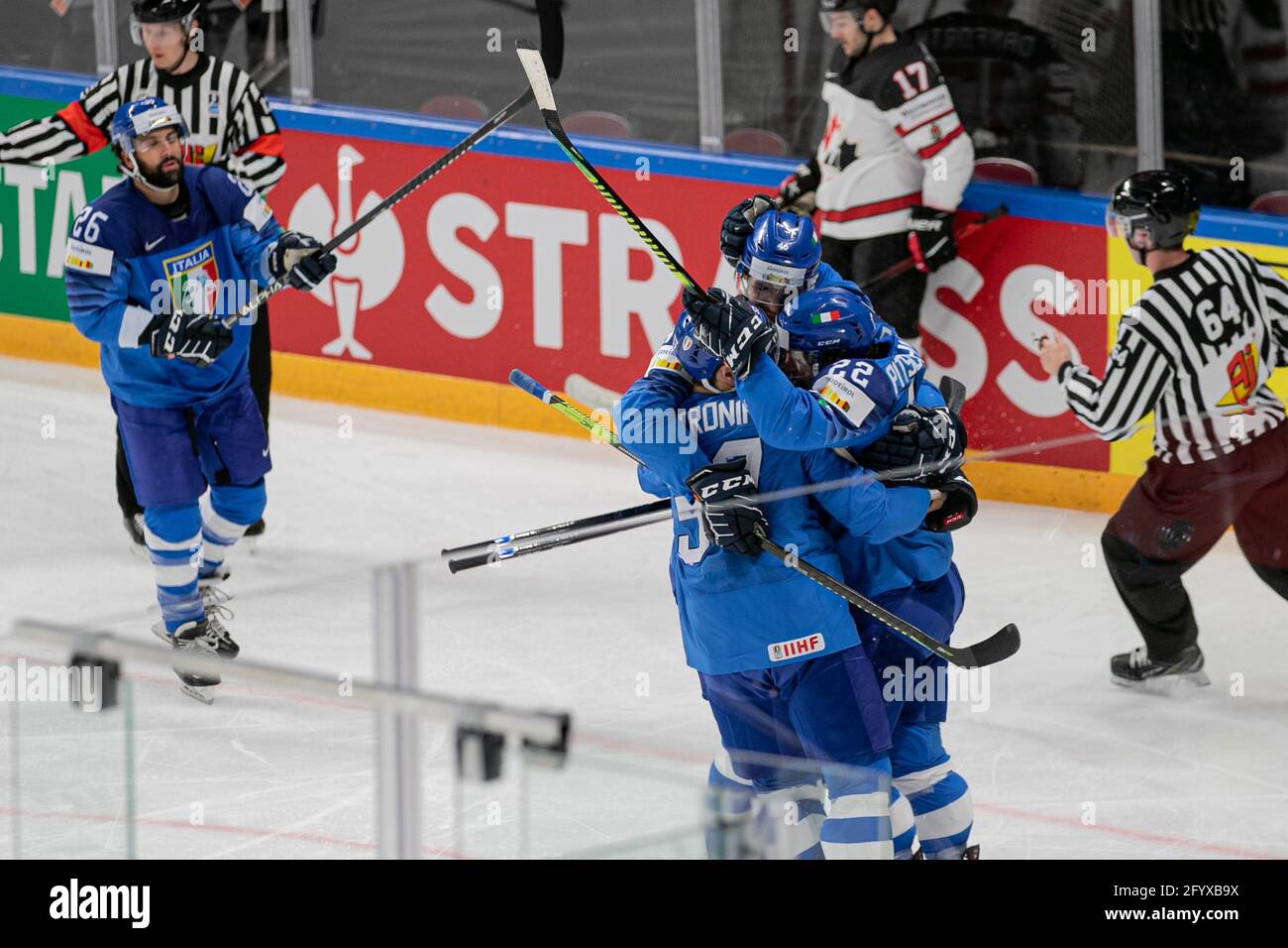Arena Riga, Riga, Latvia, 30 May 2021, Celebration goal Italy DeLuca ...