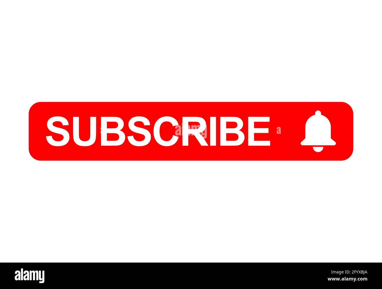 Subscribe web button, social media icon vector illustration, internet ...