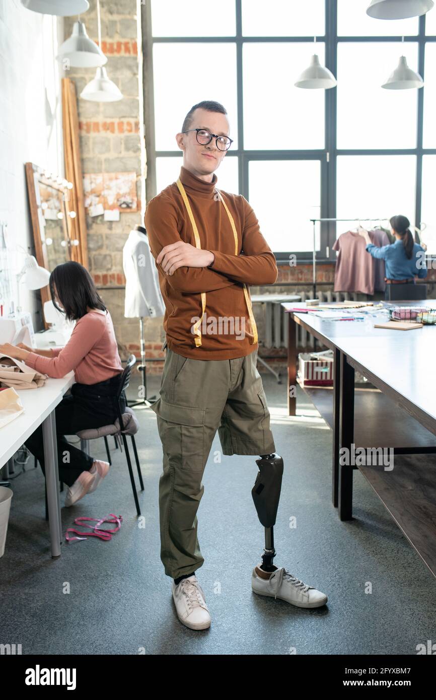 Disable man working office hi-res stock photography and images - Alamy