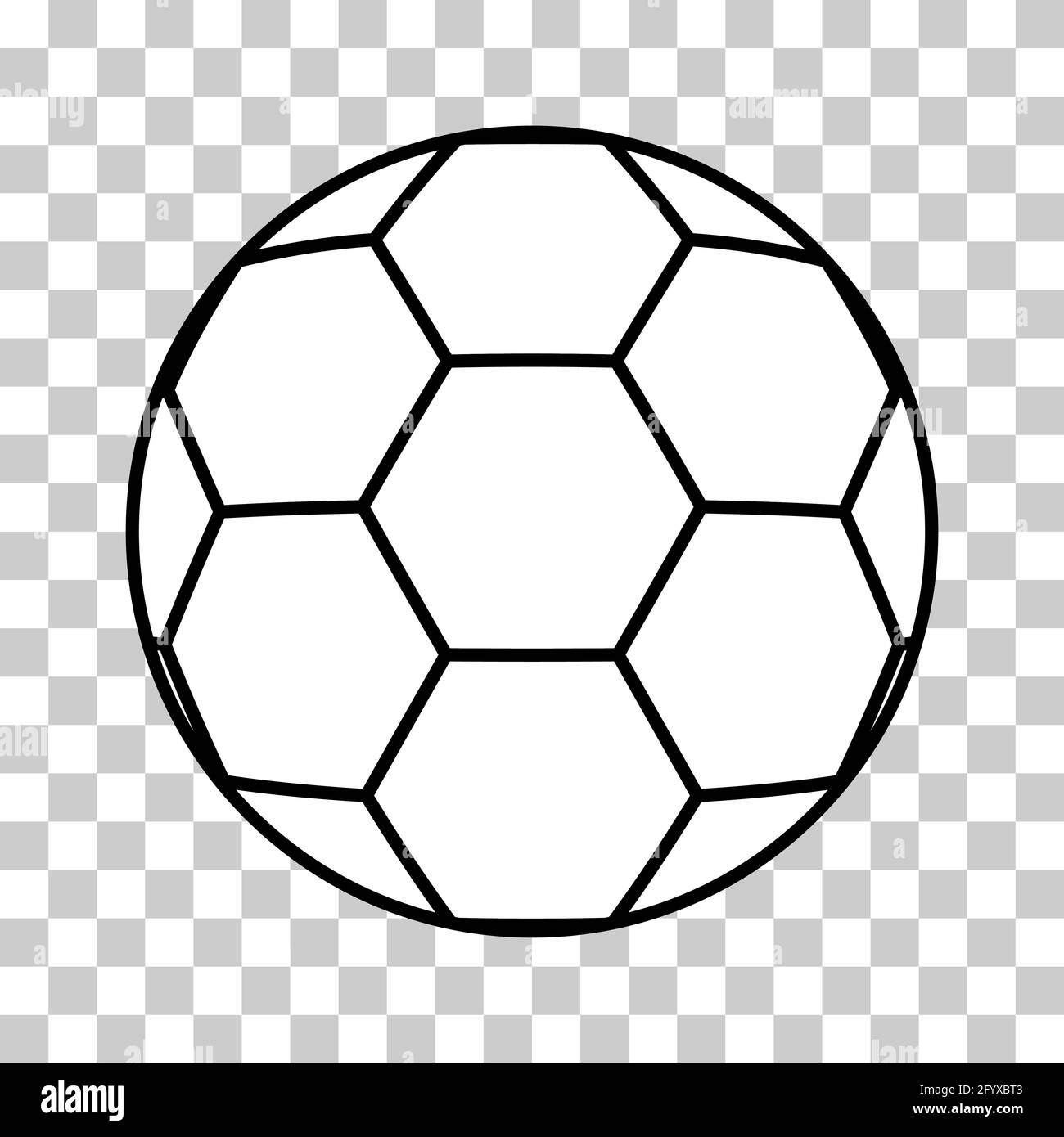 Soccer, football ball symbol, single goal isolated design vector ...