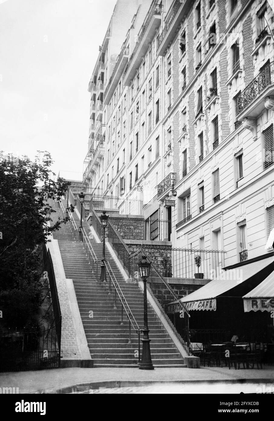 Stairway, Montmartre, Paris, 1895 Stock Photo - Alamy