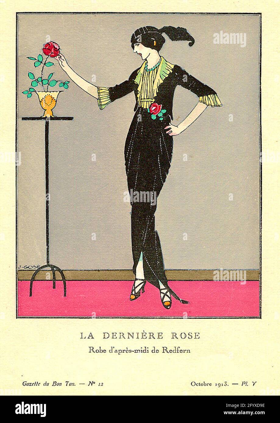 John Redfern historic fashion design ad Stock Photo - Alamy