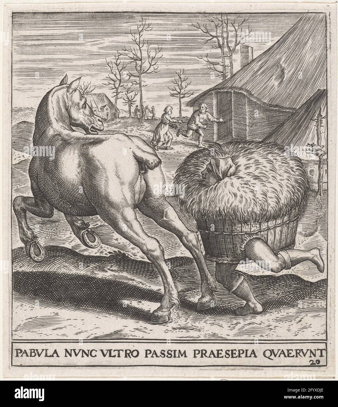 The hay runs down the horse; Pabula Nunc Ultro Passim Praesepia ...