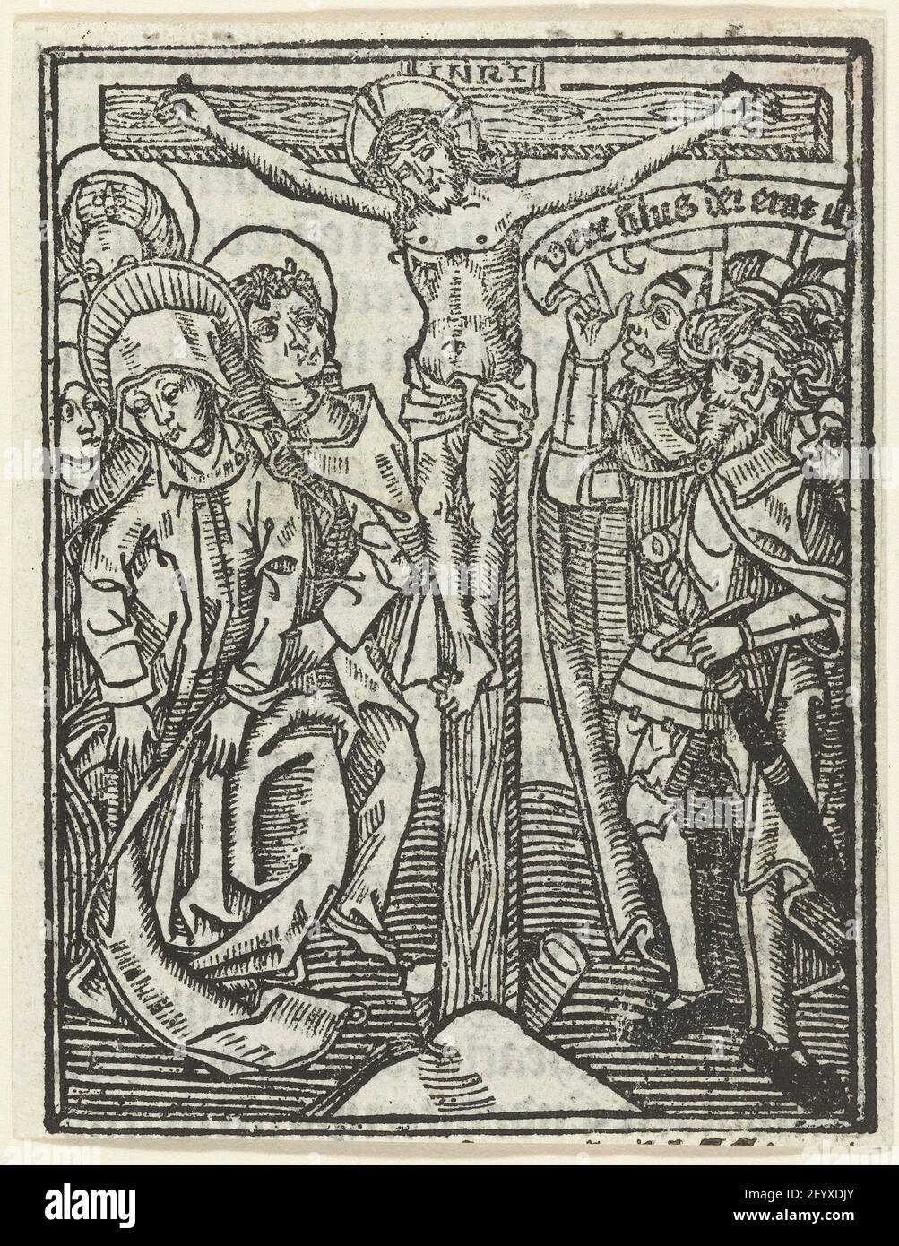 Christ on the cross. Christ on the cross. Three Maria's and John on the ...