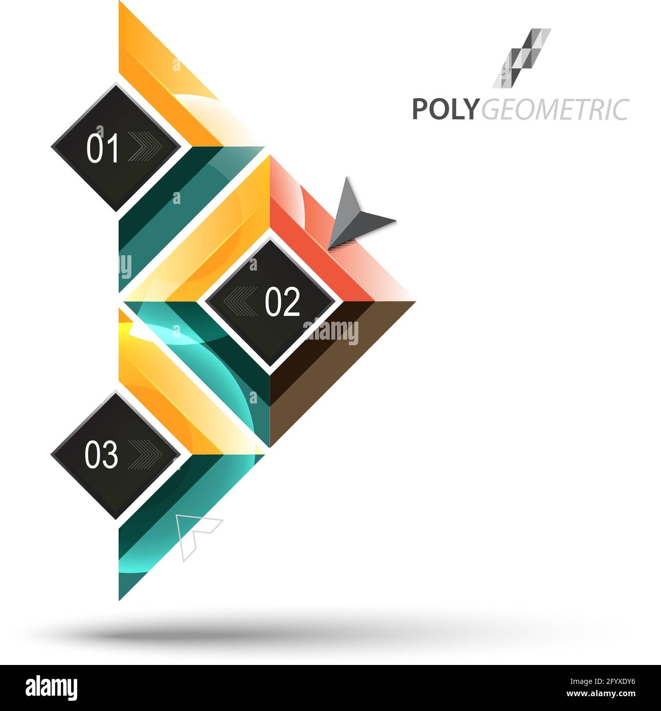 Business infographic template for interactive data communication Stock ...