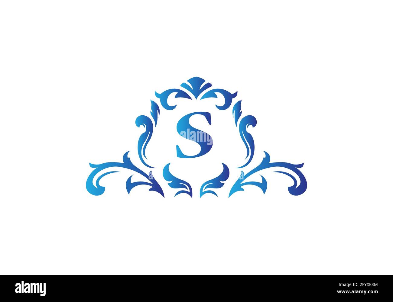 Monogram letters S. Floral alphabet . Monogram initials perfectly for ...