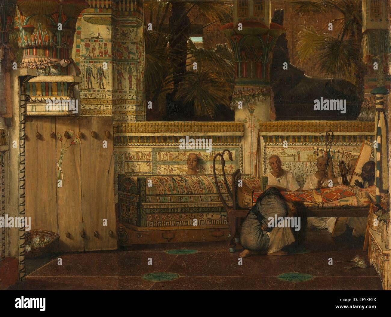 The Egyptian Widow. The Frisian artist Alma-Tadema was a great success ...
