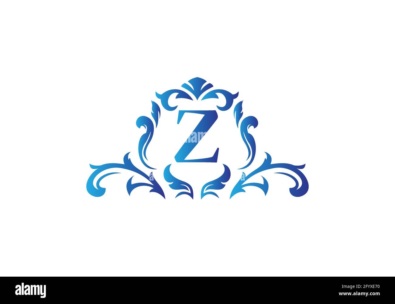 Monogram letters Z. Floral alphabet . Monogram initials perfectly for ...