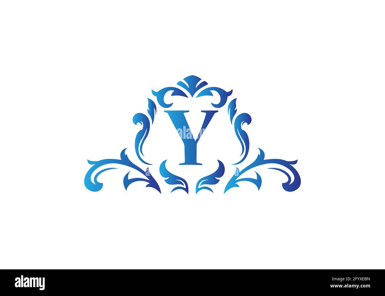 Monogram letters Y. Floral alphabet . Monogram initials perfectly for ...