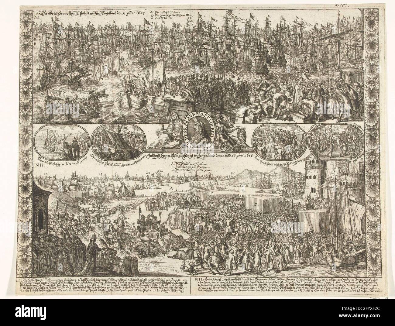 Journey from Willem III to England, 1688; That Abreisse Seiner Königl ...