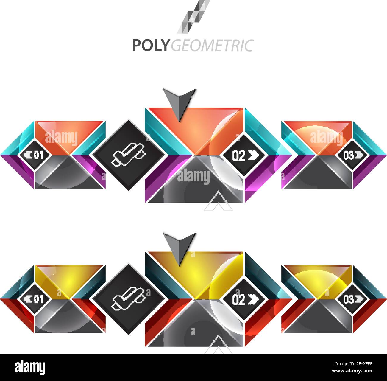 Business infographic template for interactive data communication Stock ...