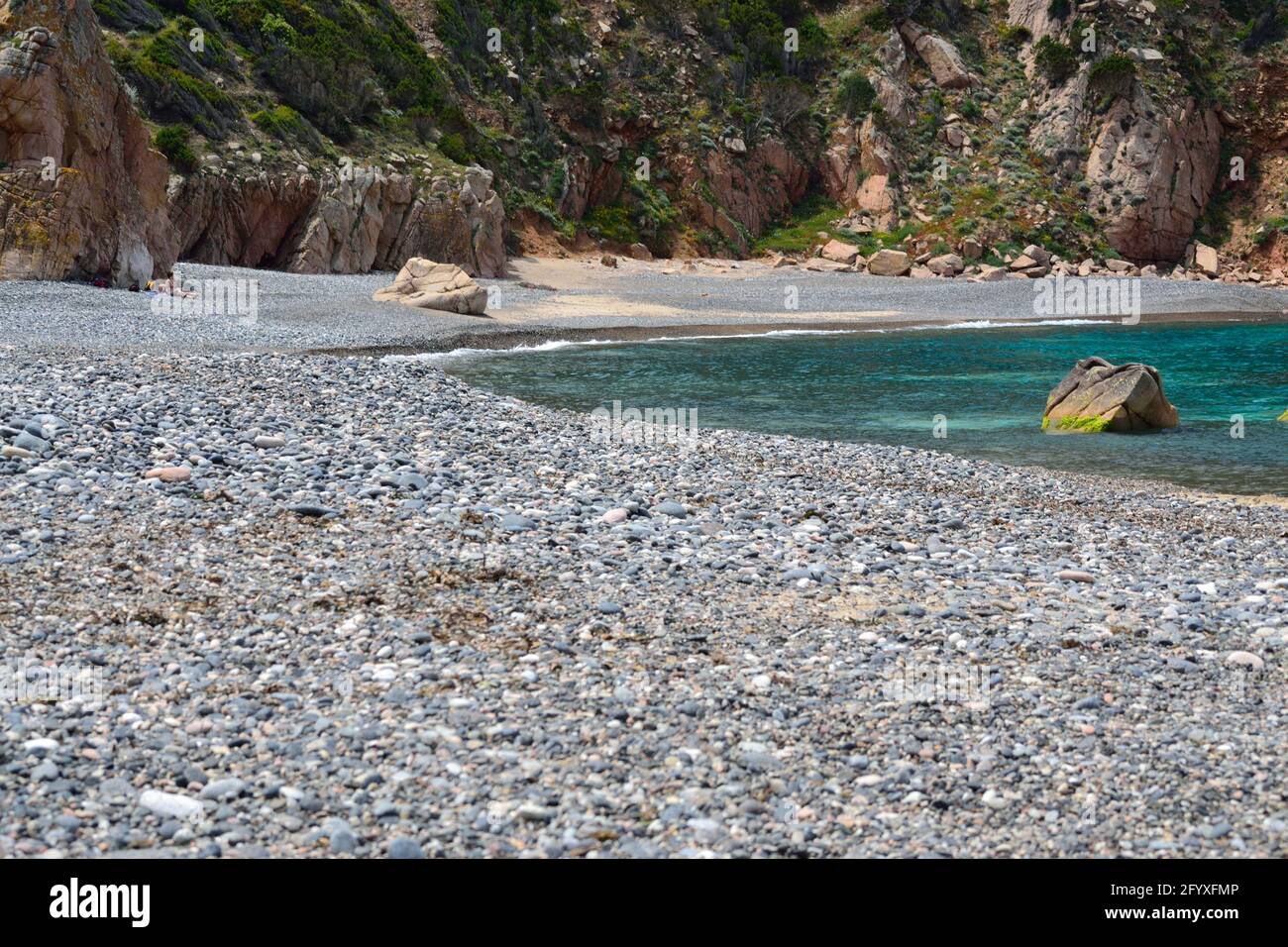 View of Cala Tinnari beach Stock Photo - Alamy