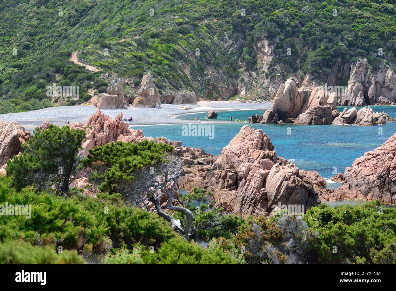 View of Cala Tinnari beach Stock Photo - Alamy