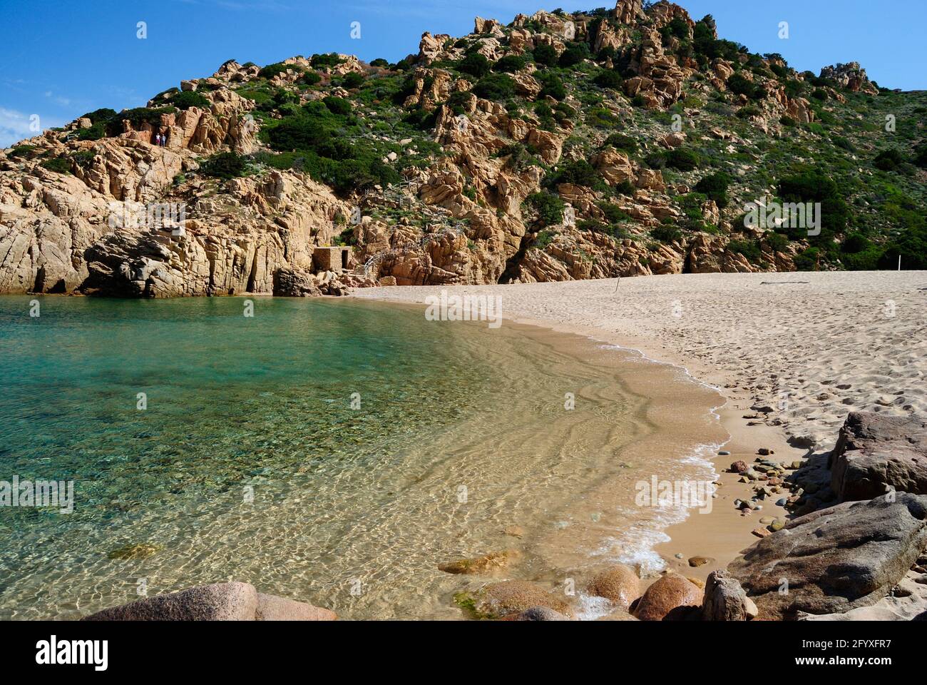 View of Li Cossi beach Stock Photo - Alamy
