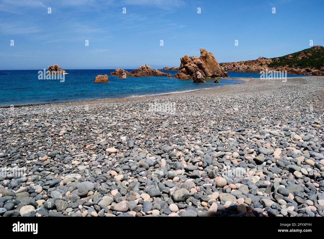 View of Cala Tinnari beach Stock Photo - Alamy